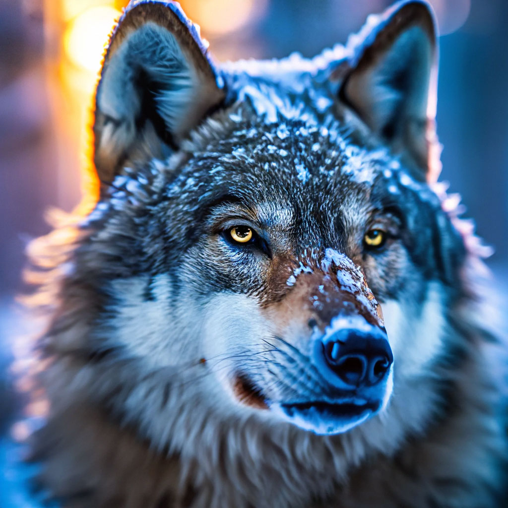 "Lobo, estético, hermoso, realista, …" — imagen creada en Shedevrum