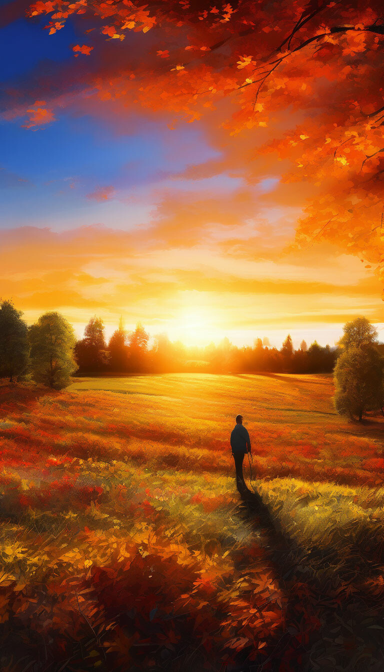 "Autumn...You look like autumn to my sadness..We'll be together until ...