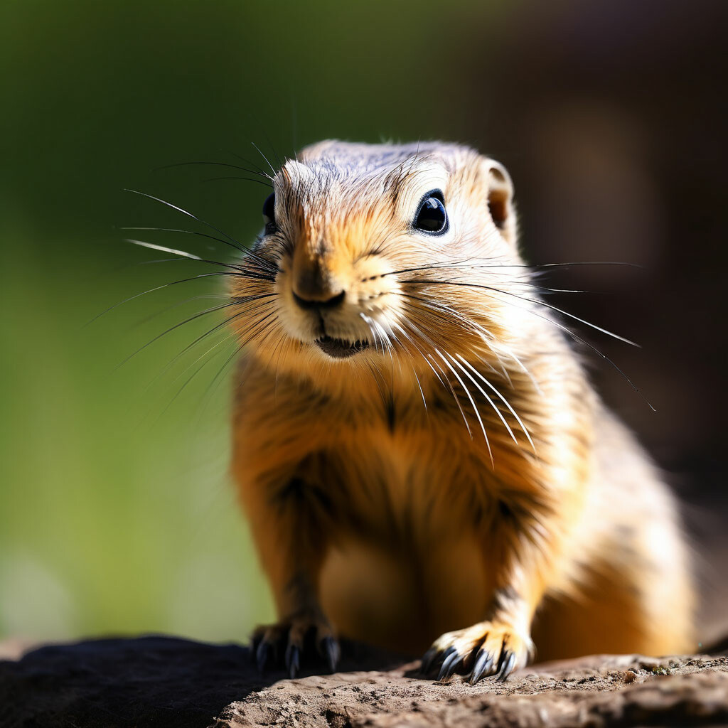 "Gopher, aesthetically pleasing, beautiful, realistic, close-up ...