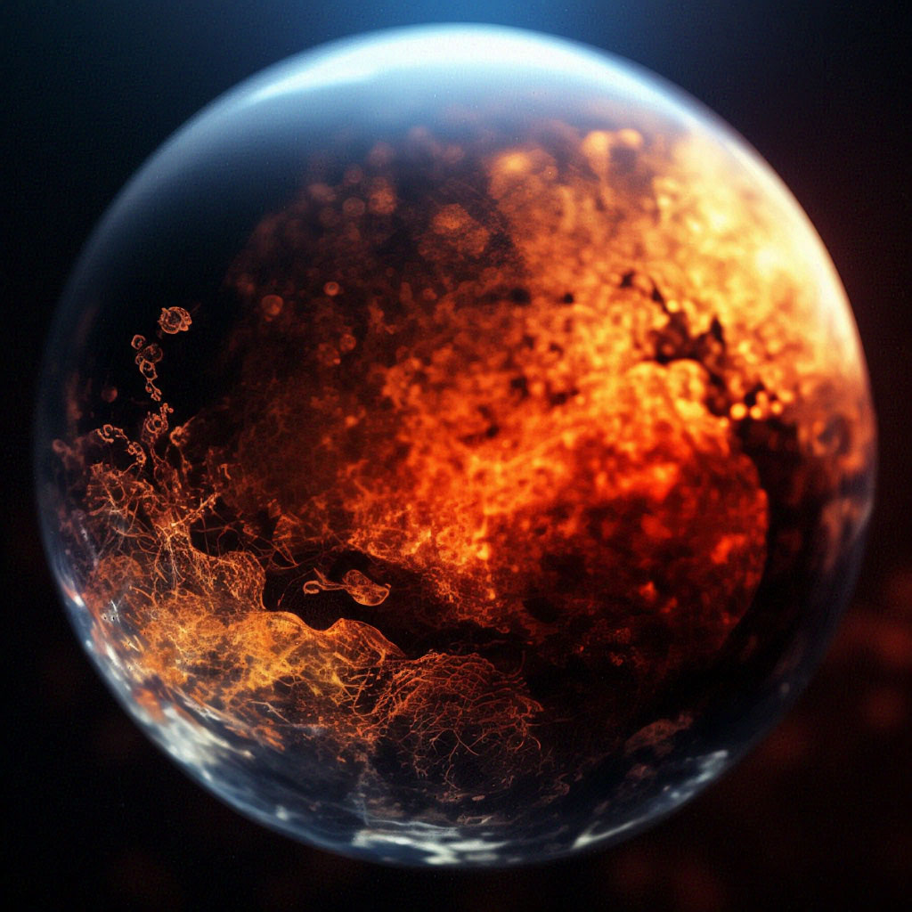 "Microcosm multi exposure. surrealism, micro-detail, the structure of ...