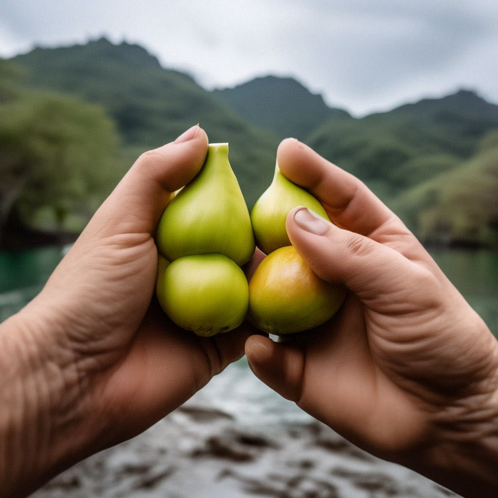 "The double fig is made up of the fingers of a hand" — image created in ...
