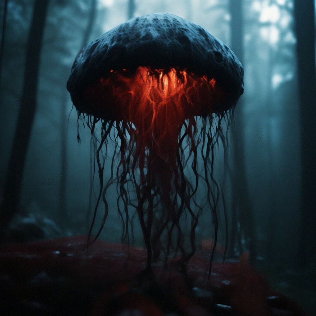 "The Demon Jellyfish" — image created in Shedevrum
