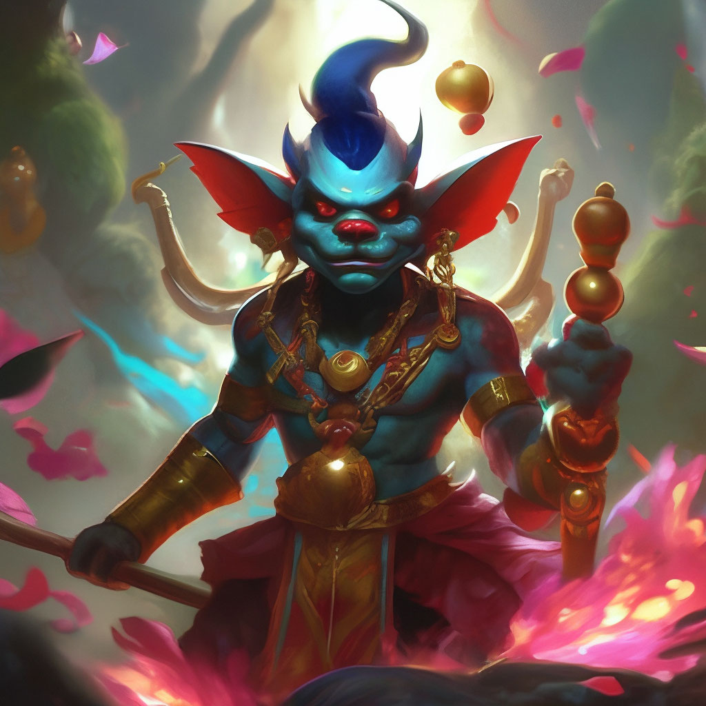 "The imp of Jaga Jaga" — image created in Shedevrum