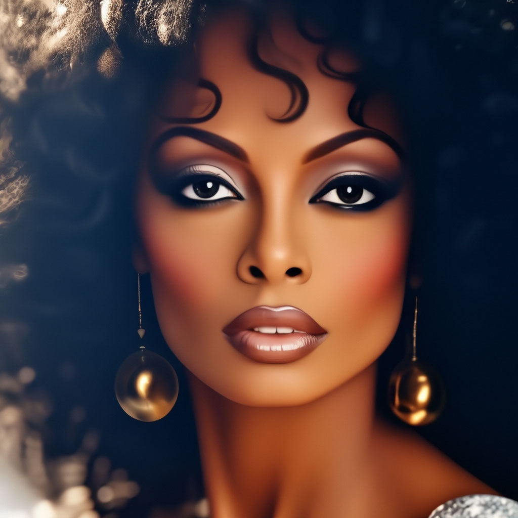 "Beautiful girl Diana Ross. Clear outline, fabulous,masterpiece ...