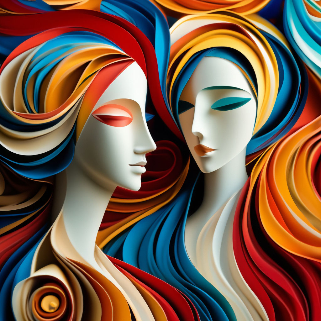 "Simple papier-mache, abstract paper art, craft, surrealism, surreal in ...