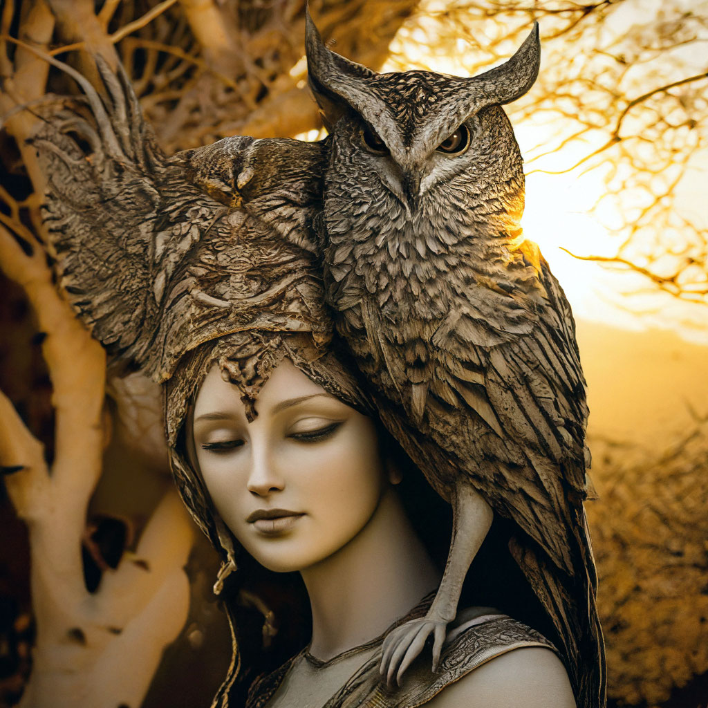 "The siren was depicted as an owl with a woman's head, often in the ...