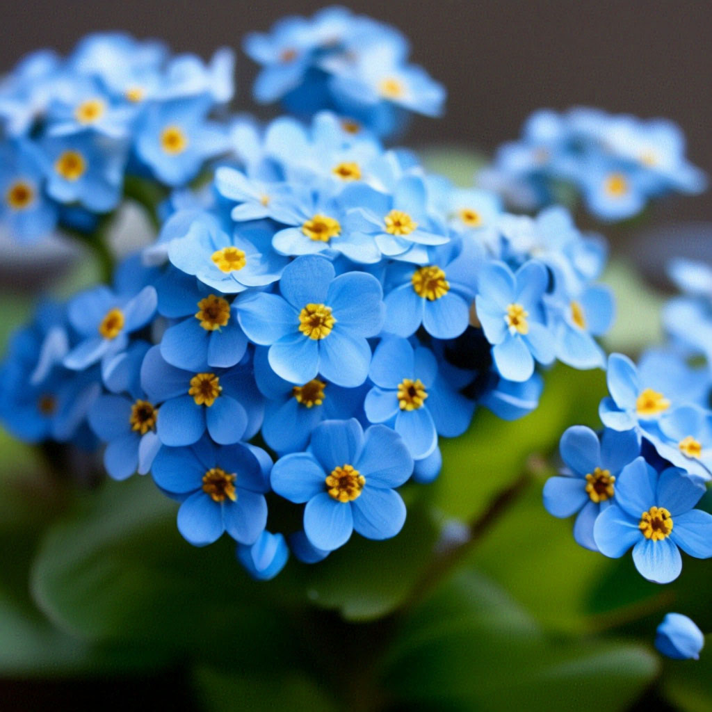 "🏡🏠🏡 bouquet of forget - me-nots close-up pale pale blue ...