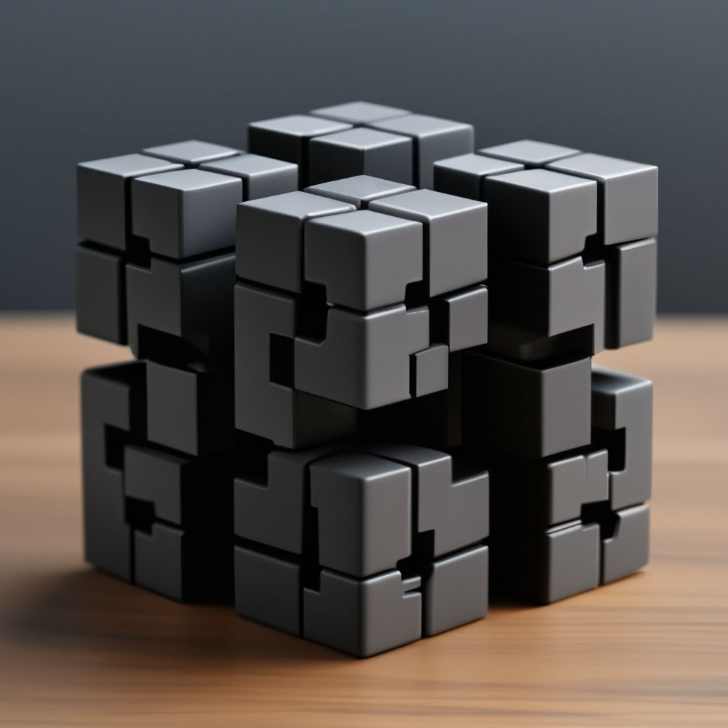 "3d design the law of the square cube" — image created in Shedevrum