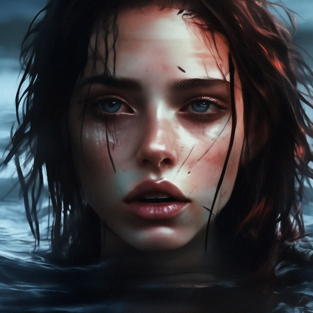 "And you are the cold sea And I'm drowning in tears. Nothing but ...