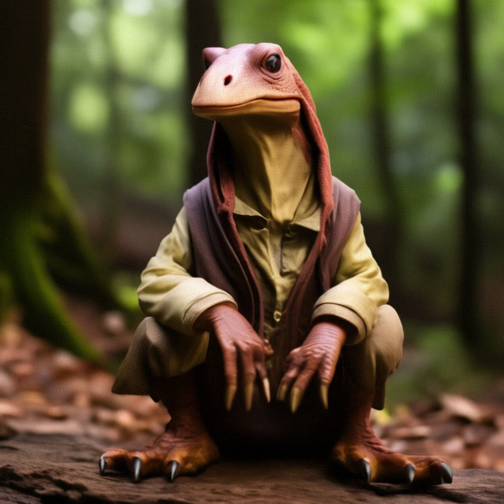 "Ja-Ja Binks, with long ears and stalked eyes, resembling an …" — image ...