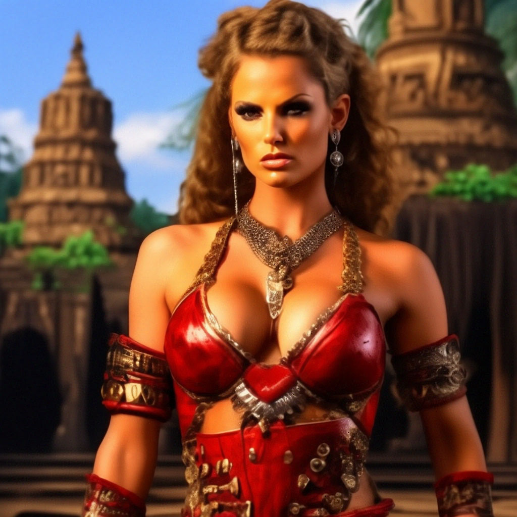 "⚜️ real cinematic Boris Vallejo Phoenix Marie in Aztec Village ...