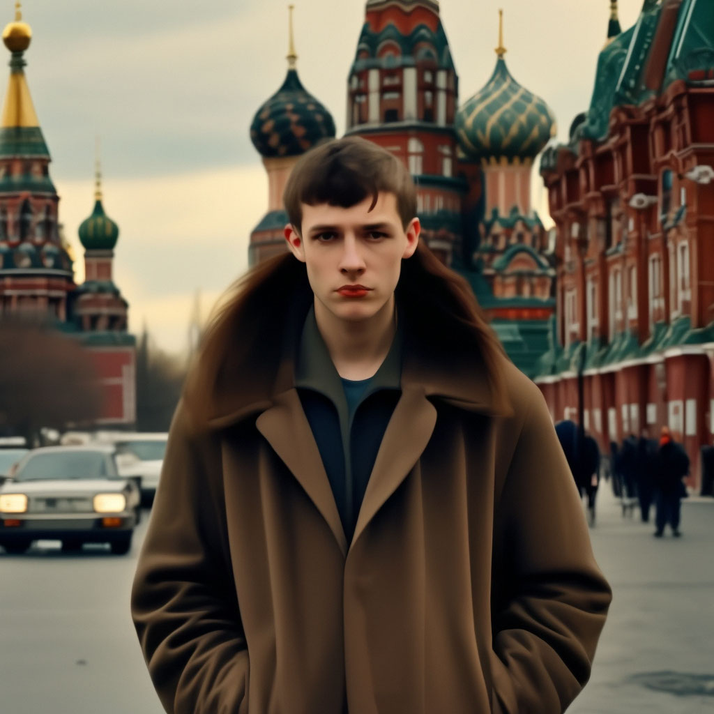 "Russia in the early 2000s" — image created in Shedevrum
