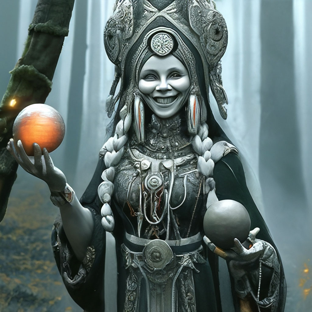 "I'll throw a ball at your feet... …" — image created in Shedevrum