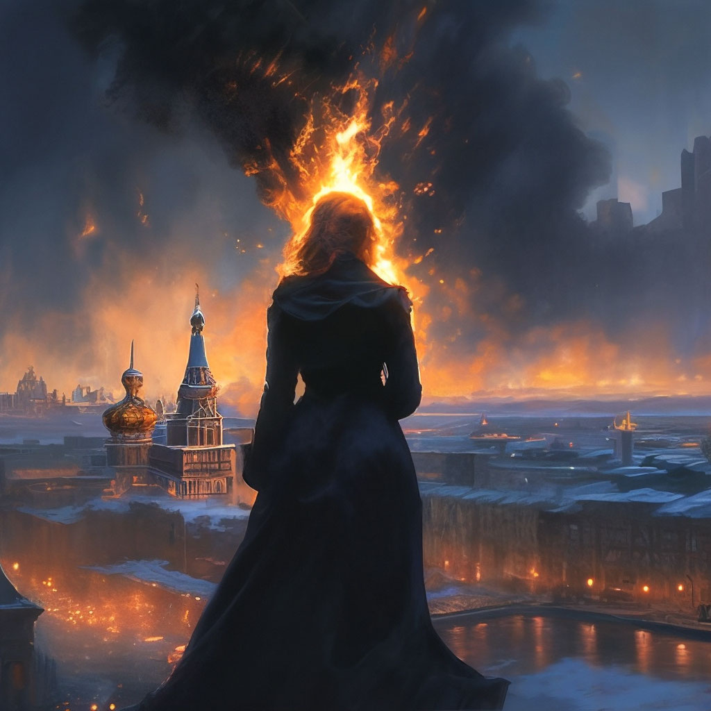 "We are grieving.. a candle engulfed in flames, against the black sky ...