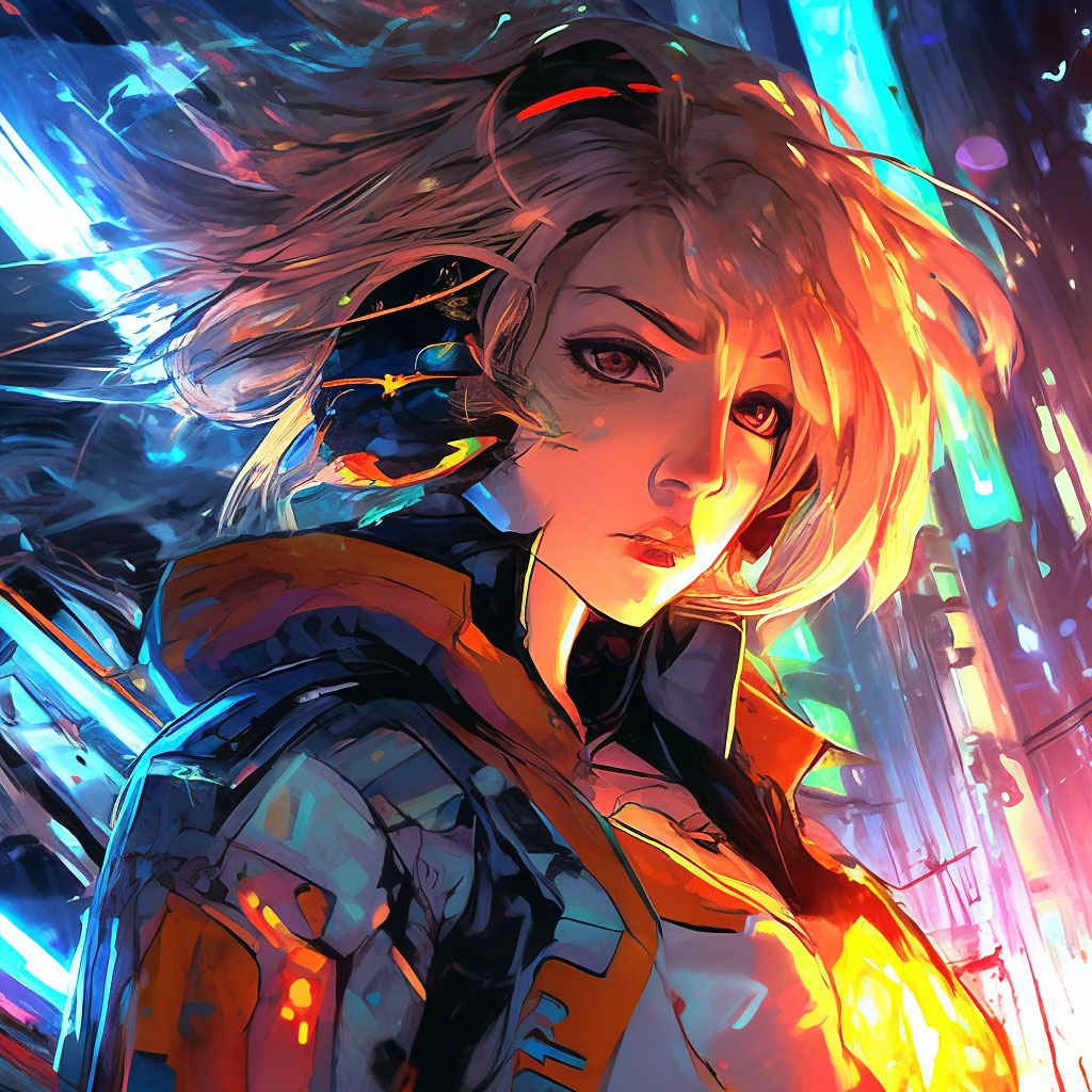 "Danger , in the anime style" — image created in Shedevrum