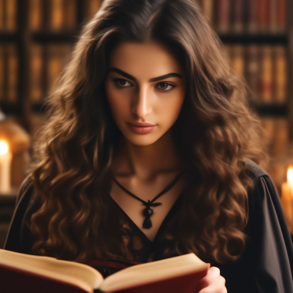 "Isidora is in the library, enthusiastically reading an old book about ...