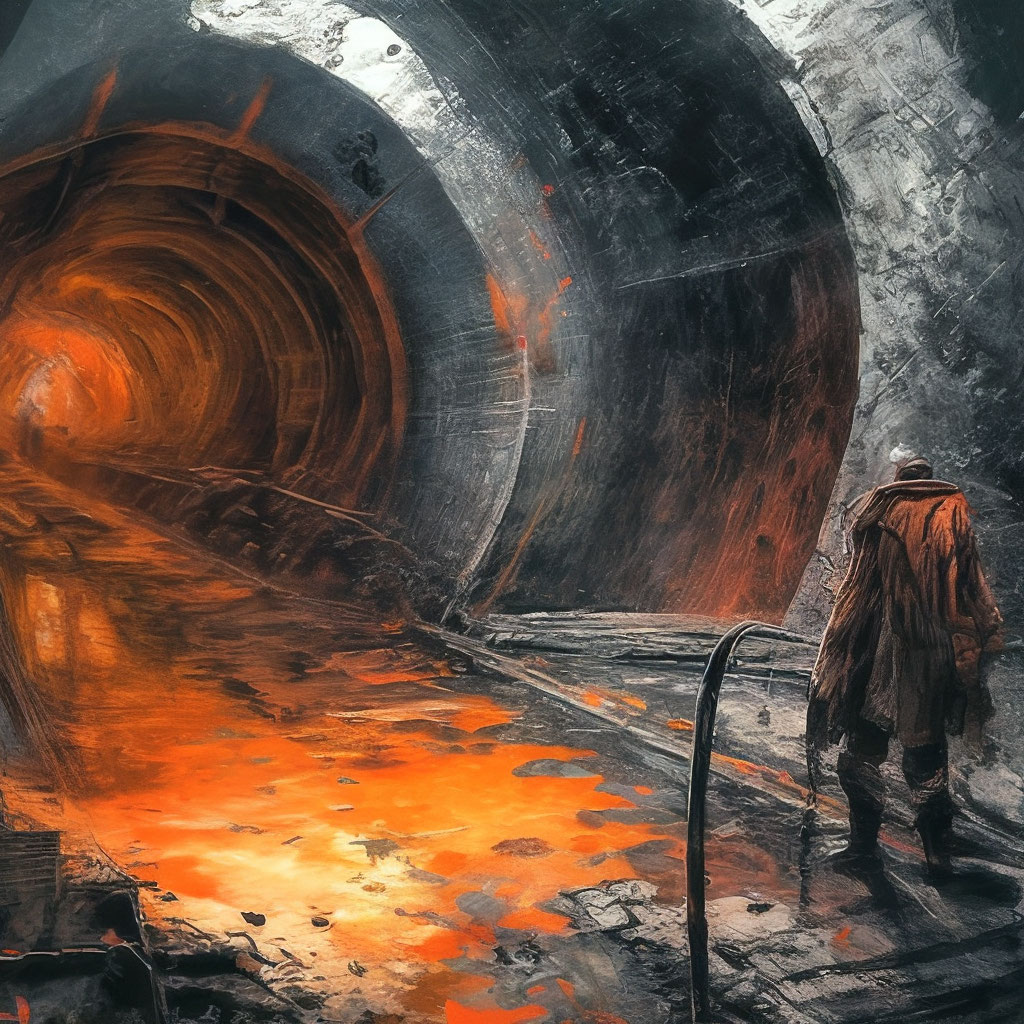 "@PL Primordial horror The Inky Abyss Splashes of color: brown, orange ...