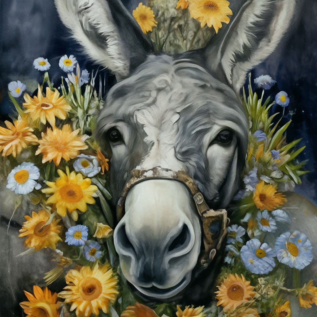 "A bouquet of daisies in the hands of a donkey Decadence is grotesque ...