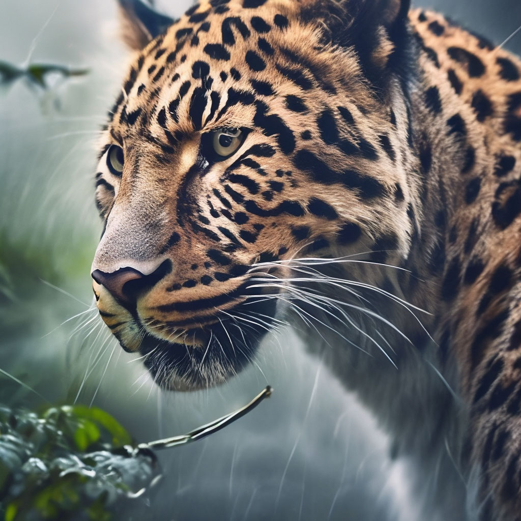 "Leopard..." — image created in Shedevrum