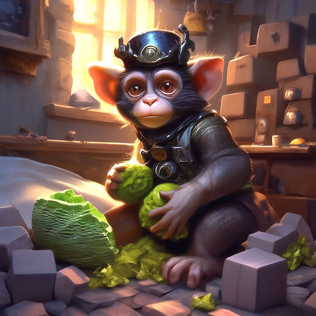 "The monkey Chi-chi-chi was selling bricks, did not have time to sell ...
