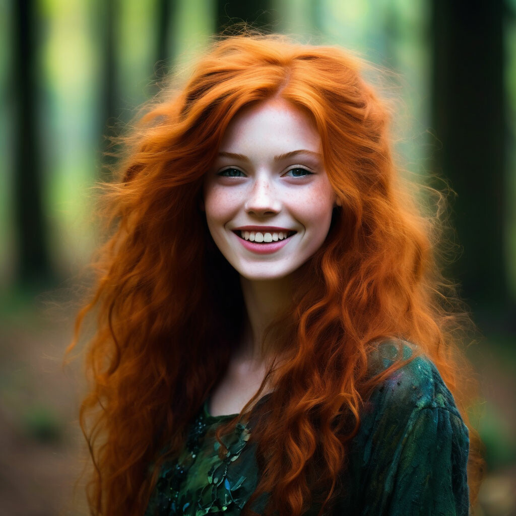 "Redhaired girl iconic … | Irina K." — image created in Shedevrum