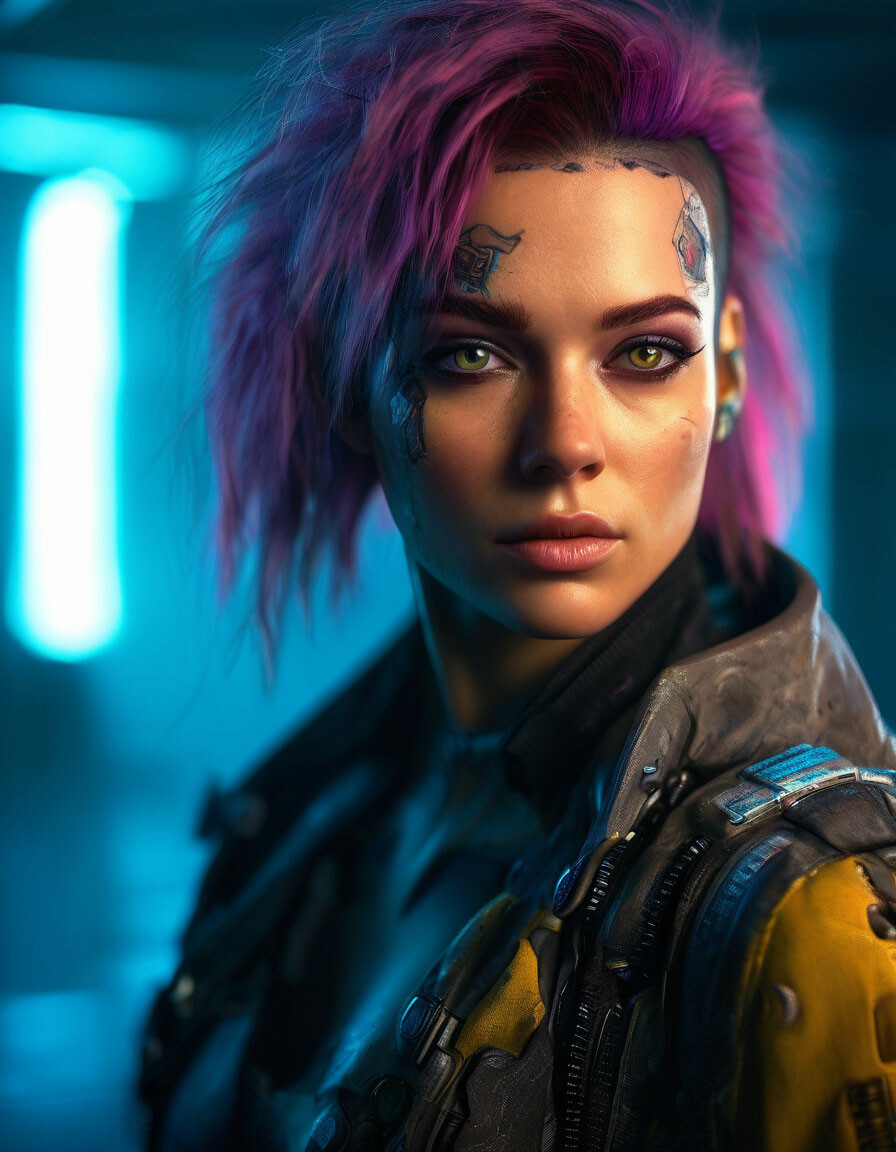 "Netrunner Studio professional photo, Netrunners Cyberpunk 2077 ...