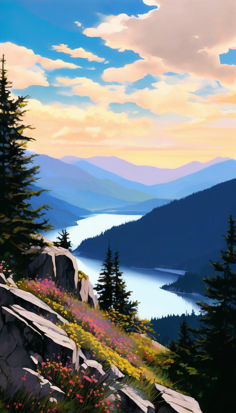 "NAGEL PATRICK landscape, beautiful …" — image created in Shedevrum