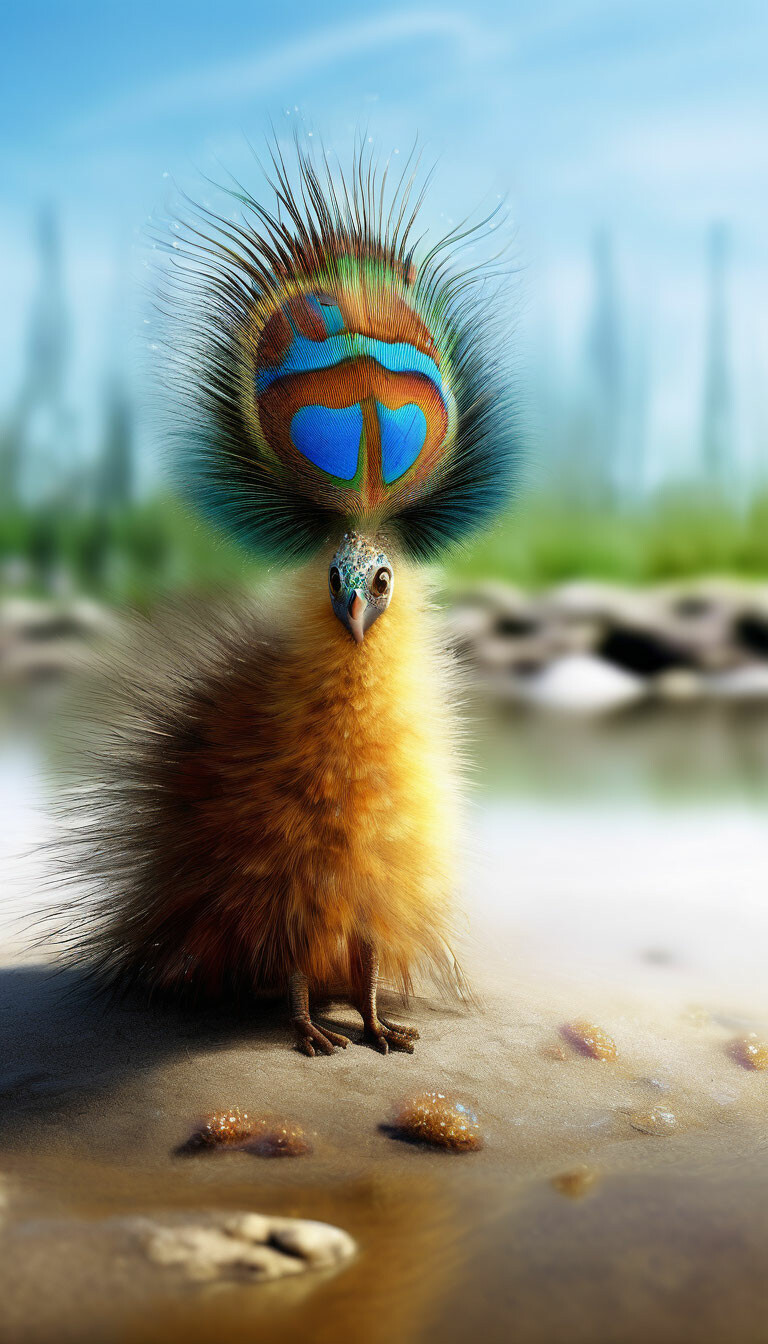 "Milagro en las plumas ultrarealism, …" — imagen creada en Shedevrum