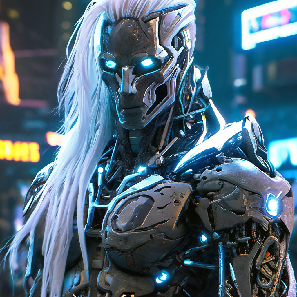 "Biomechanical anatomy, cyberpunk, male robot, Artas Menethil, lich ...