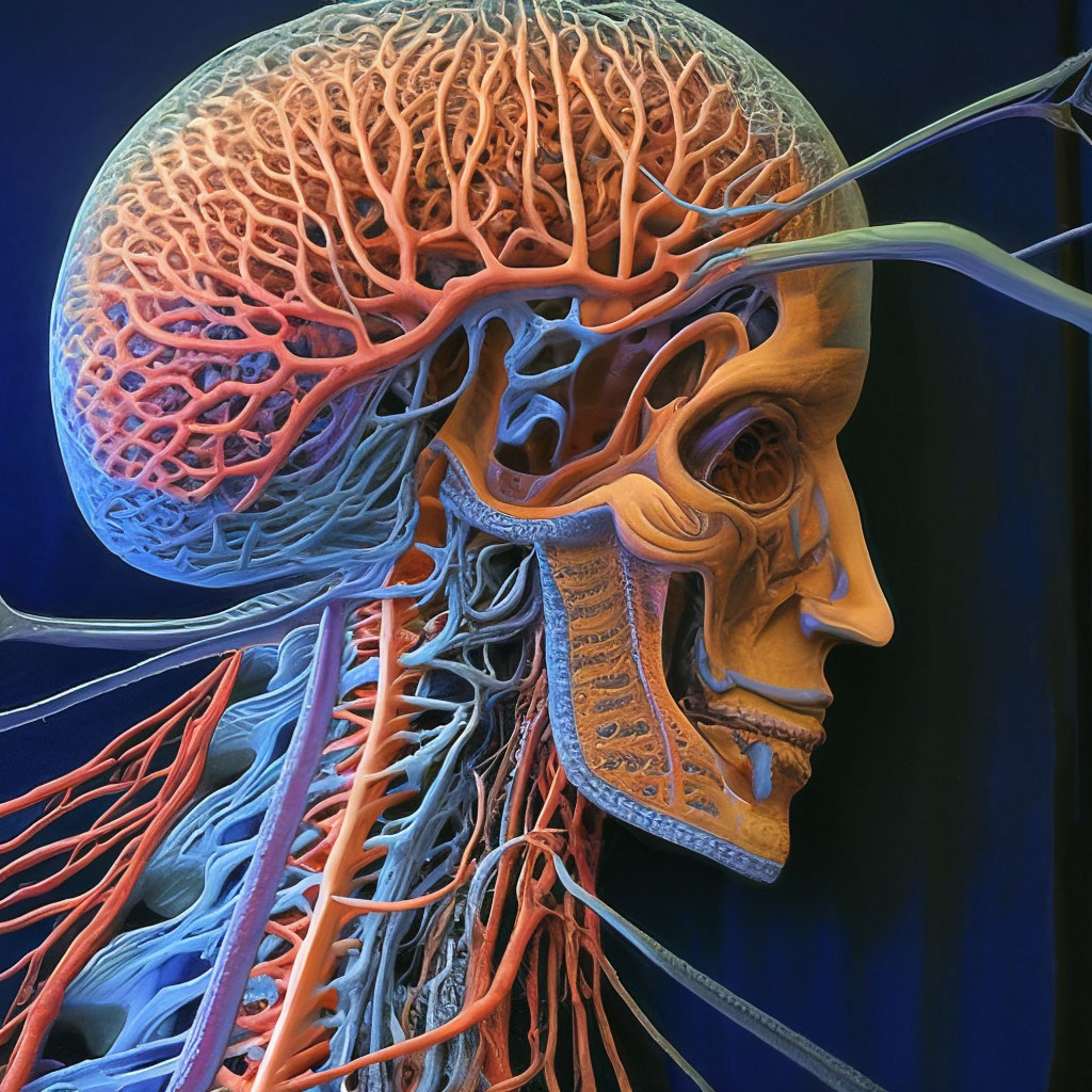 "Neurography, high detail" — image created in Shedevrum