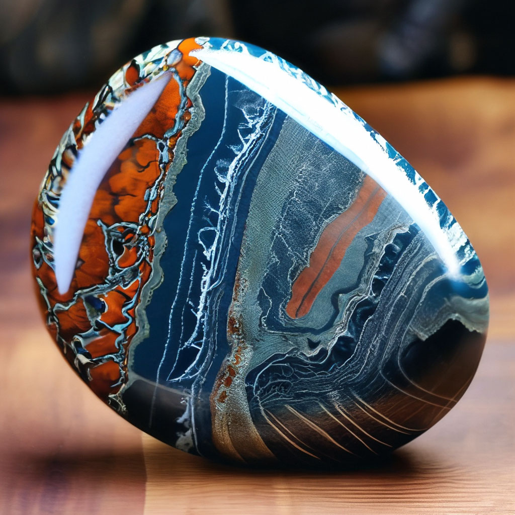 "Oceanic Jasper stone" — image created in Shedevrum