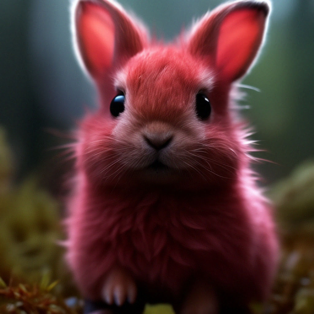 "Ultra small ultra fluffy raspberry bunny high definition 1/250s, f/2.8 ...