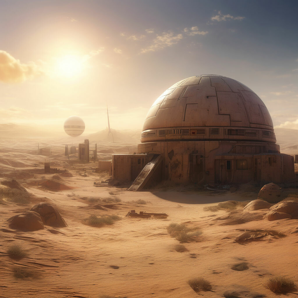 "Tatooine star wars, beautiful, realistic, high resolution, high detail ...
