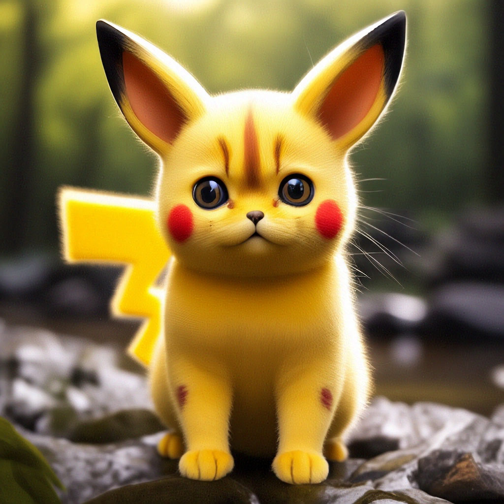 "The Pikachu Cat" — image created in Shedevrum