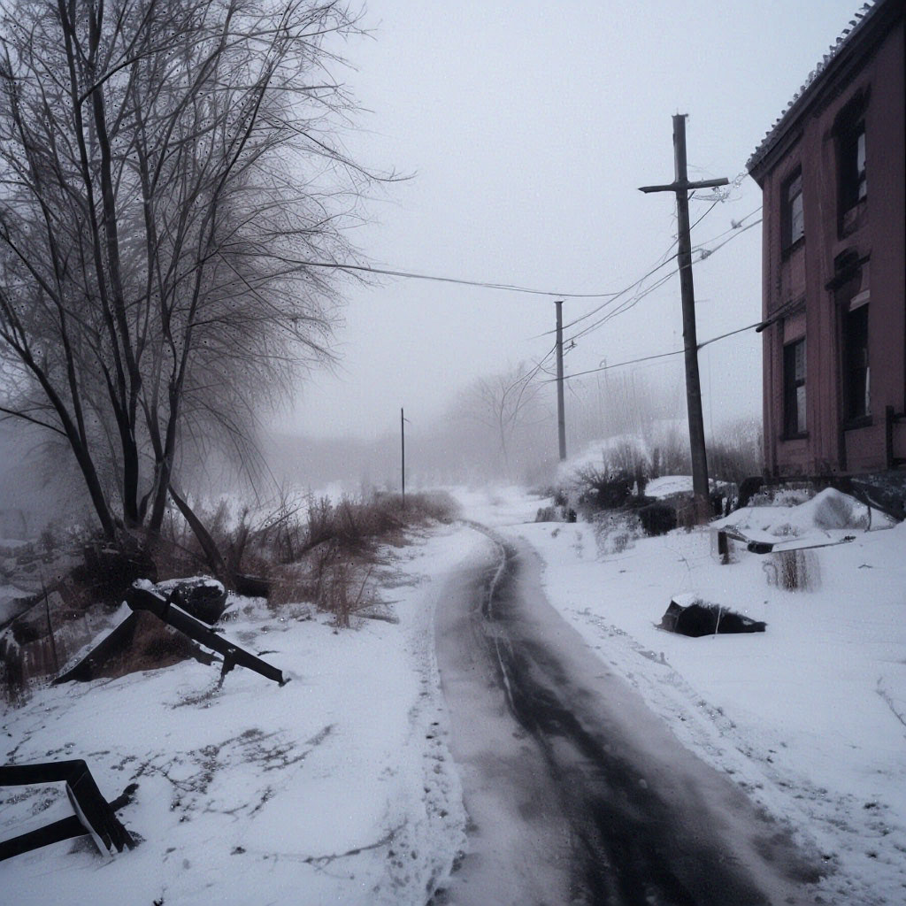 "The weather today is minus 7 degrees, very heavy snowfall, cloudy ...