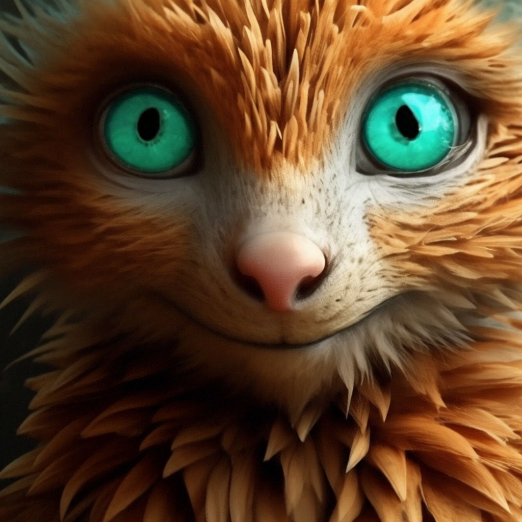 "🫥 photorealism, viscous love animal very long spiral neck made of ...