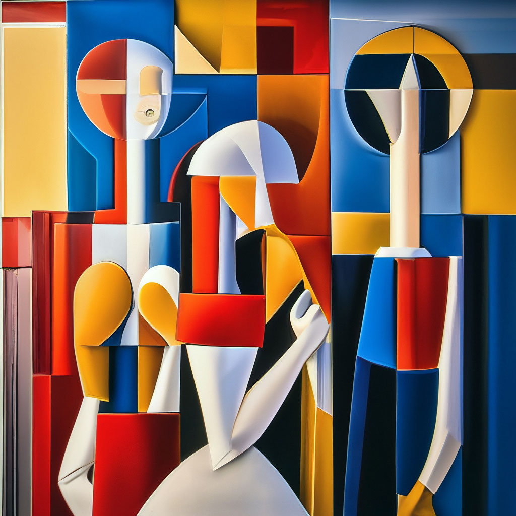 "Love in all its manifestations in the Cubist style" — image created in ...
