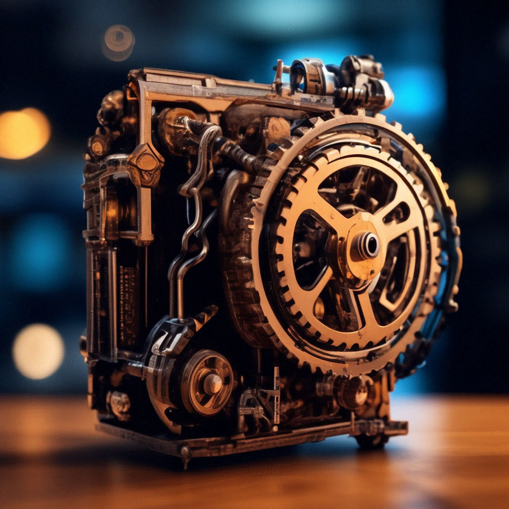 "The most difficult mechanical puzzle…" — image created in Shedevrum