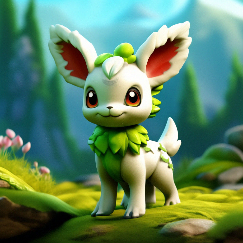 "What kind of Pokemon is this? A stone…" — image created in Shedevrum