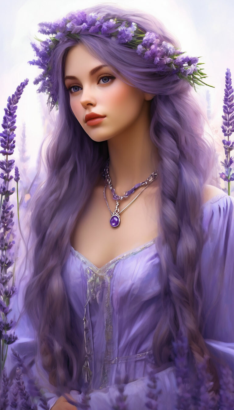 "💜💜💜 Beautiful princess lavender,…" — image created in Shedevrum