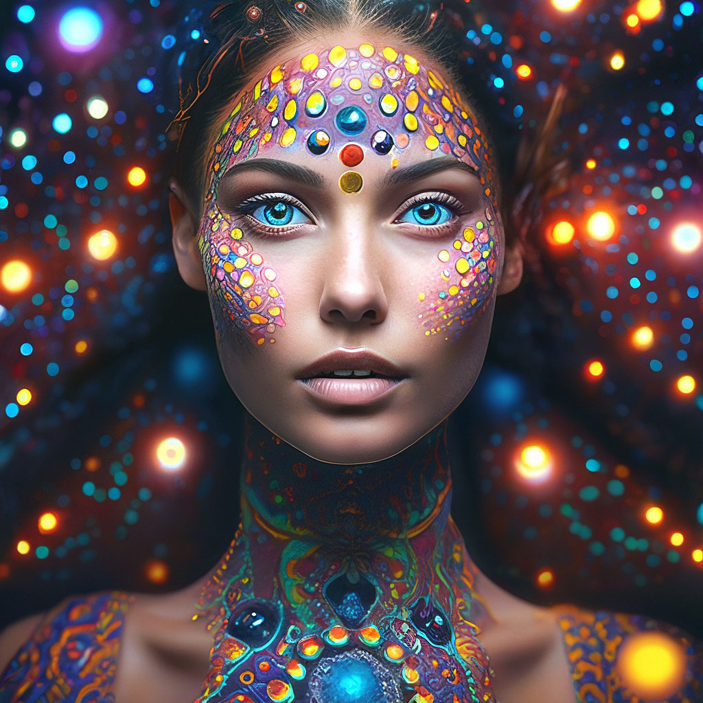 "Dot photo dot art tattoo expressive face big expressive brown eyes big ...