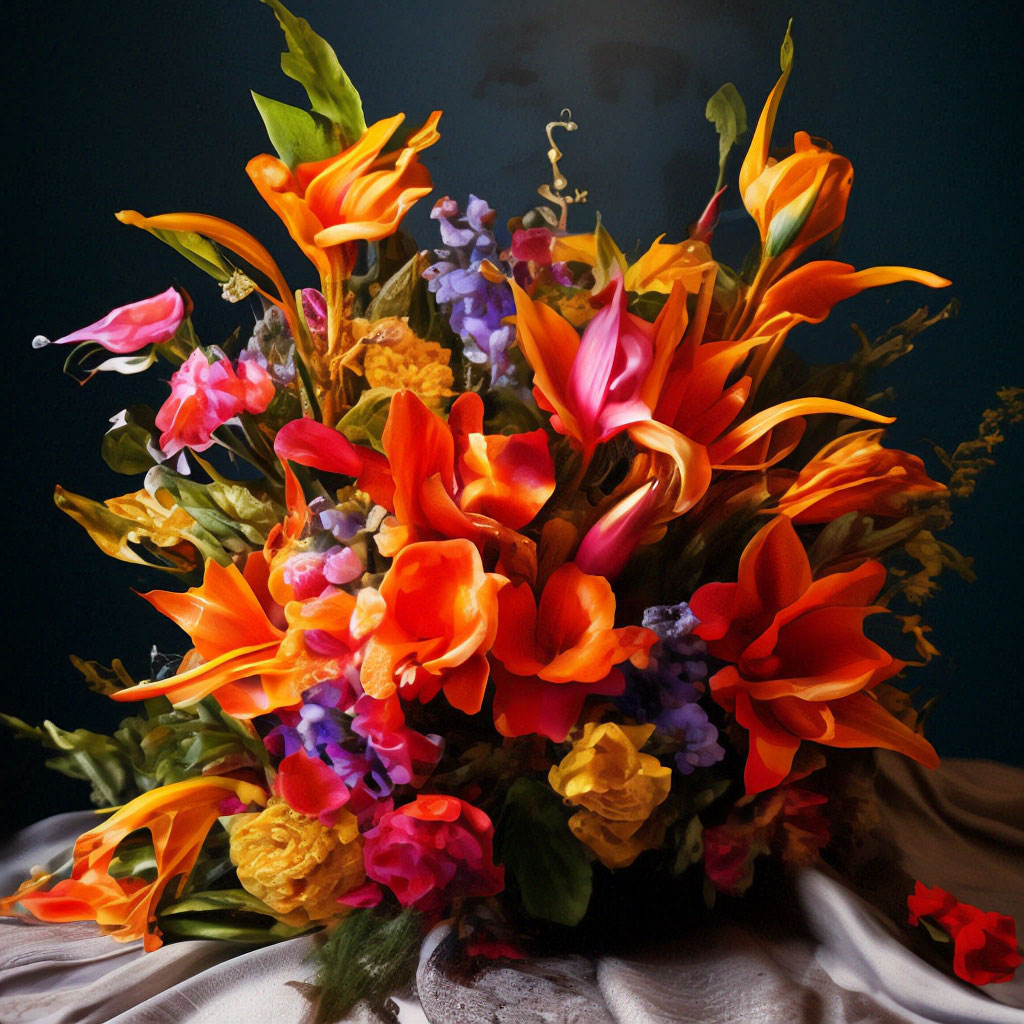 "A bright composition : A large …" — image created in Shedevrum