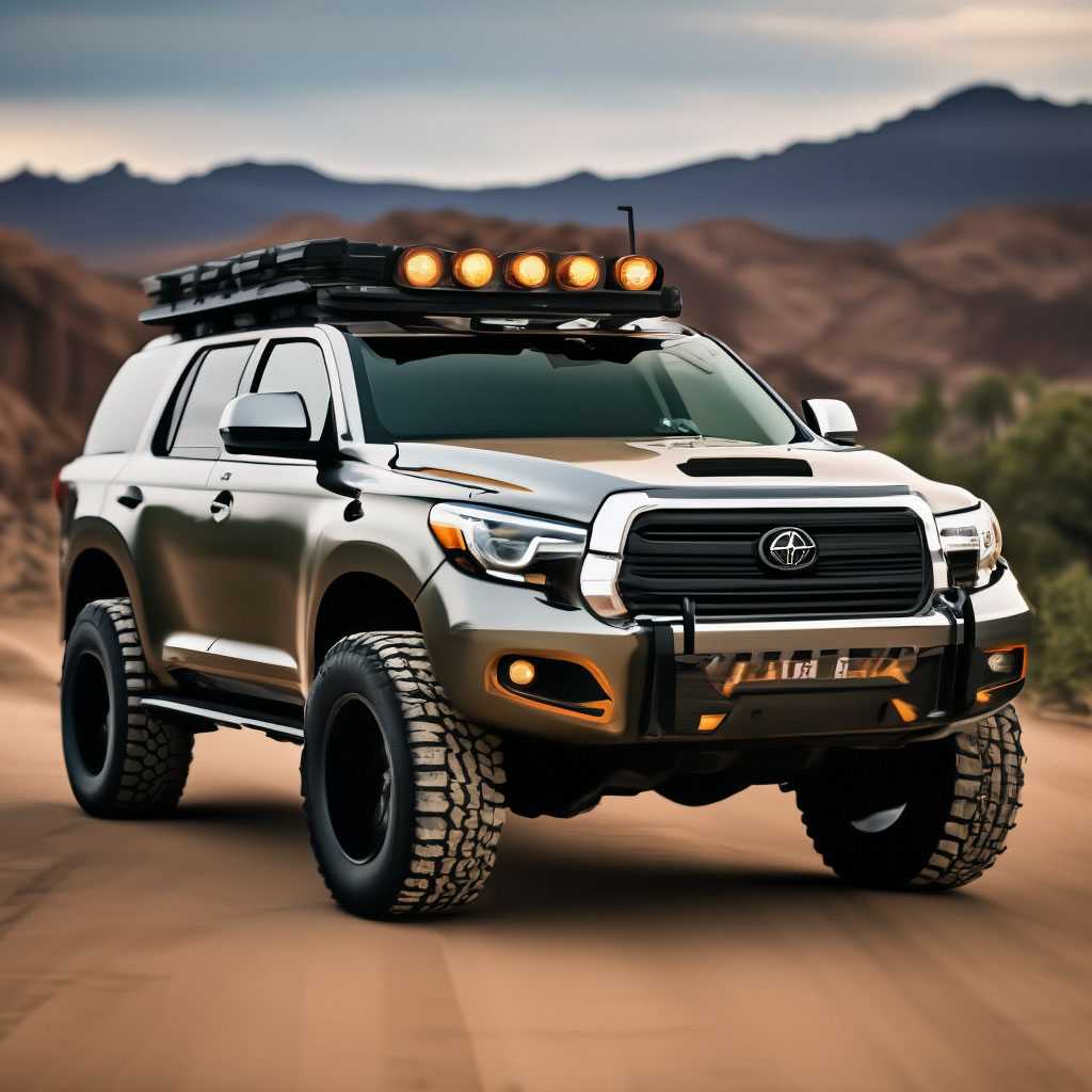 "Toyota Sekvoya off-road tuning, beautiful, realistic, professional ...
