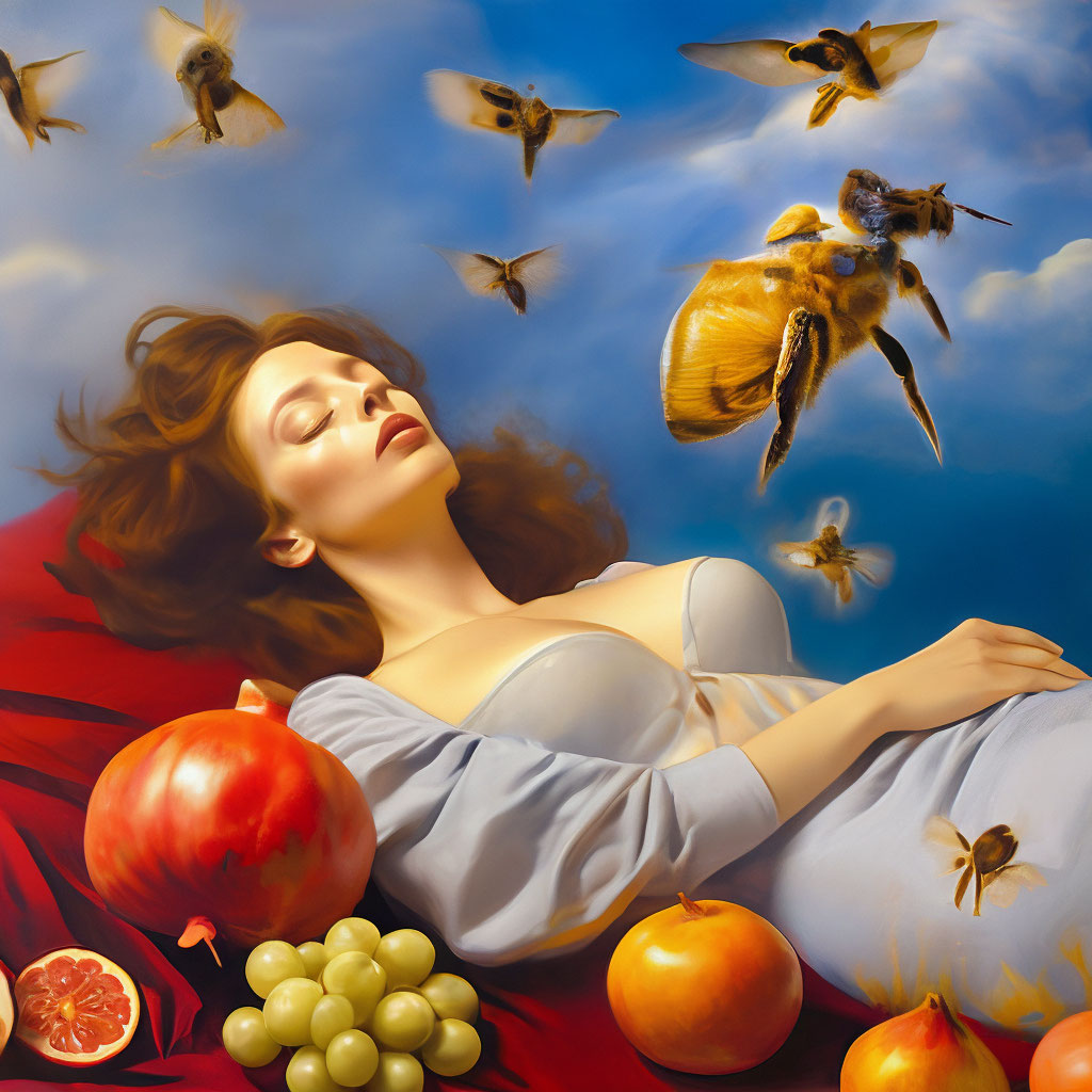 "A dream caused by the flight of a bee around a pomegranate, a second ...