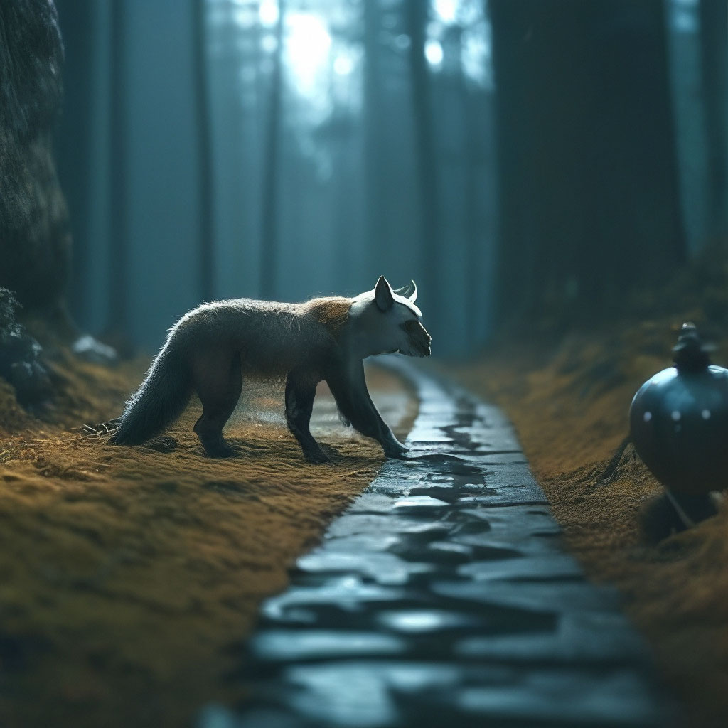 "There are traces of unseen animals on unknown paths . beautiful ...
