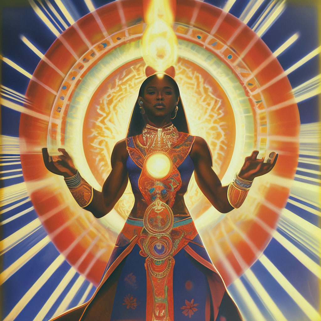 "The synergistic effect of the Nagual's power of light" — image created ...
