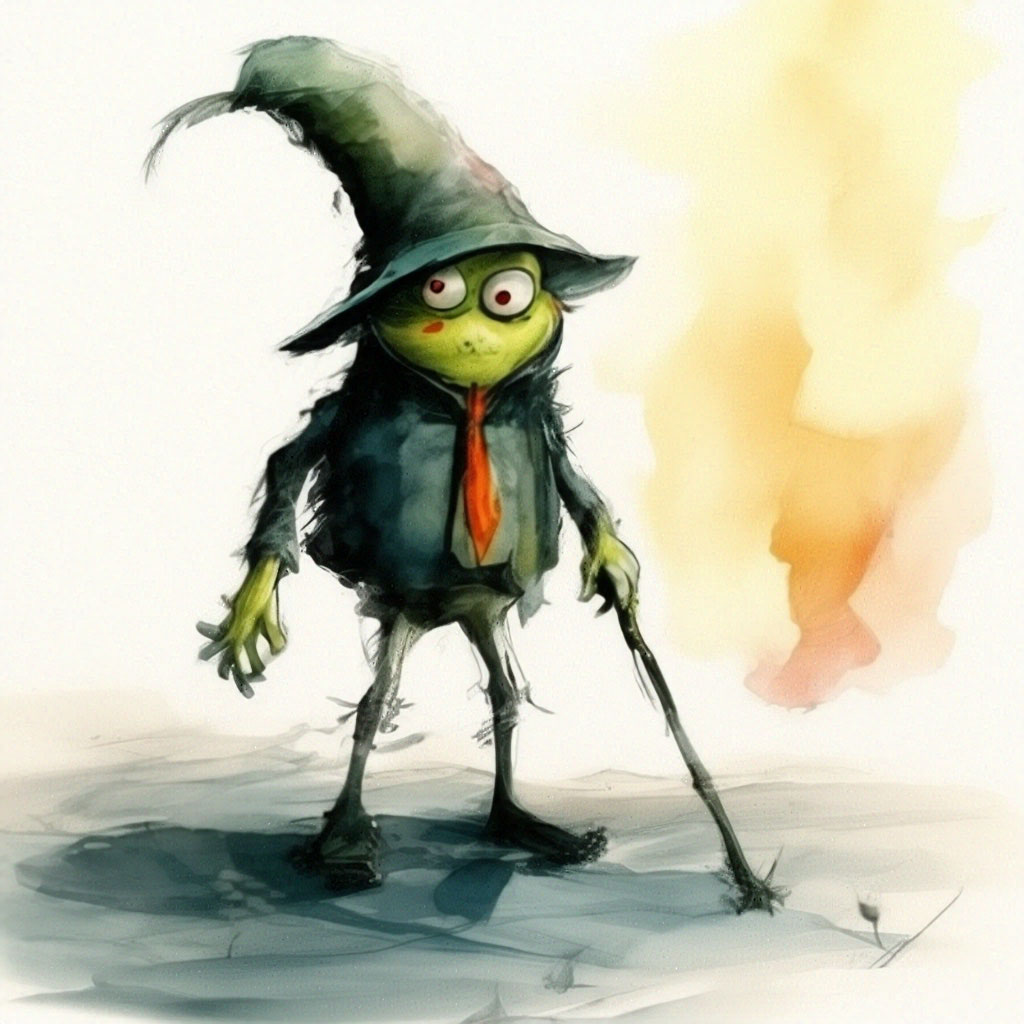 "By Senka and a hat anthropomorphic, cartoon, irony, simple contours ...