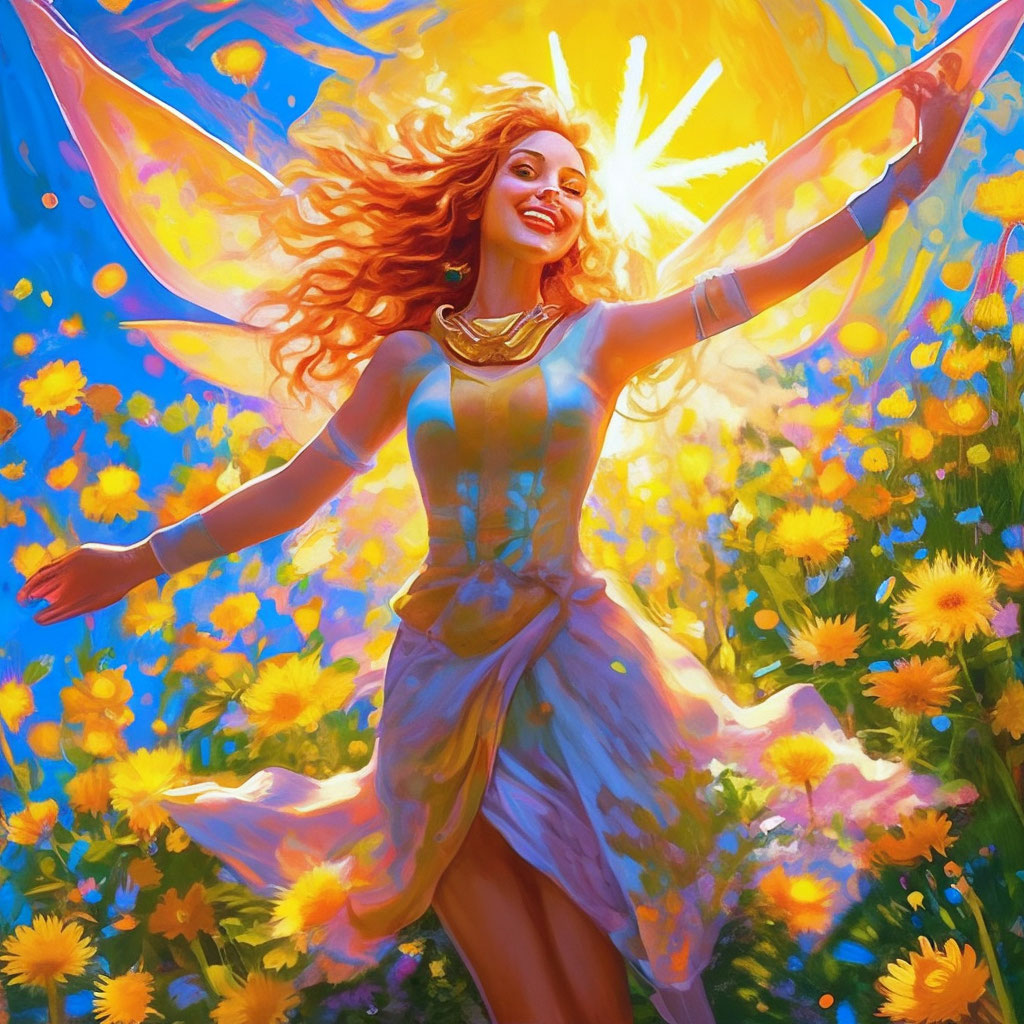 "The general plan against the sun: the fabulous fairy of spring -joyful ...