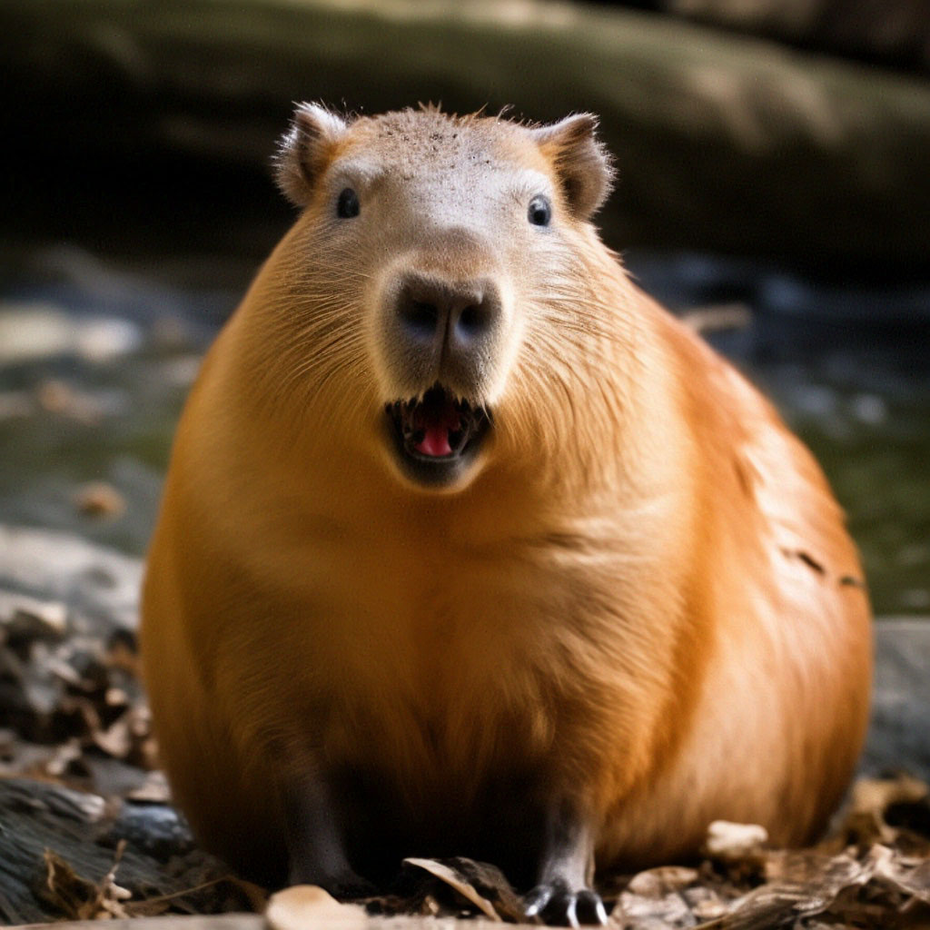 "The capybara is very busy, does not have time for anything and is ...