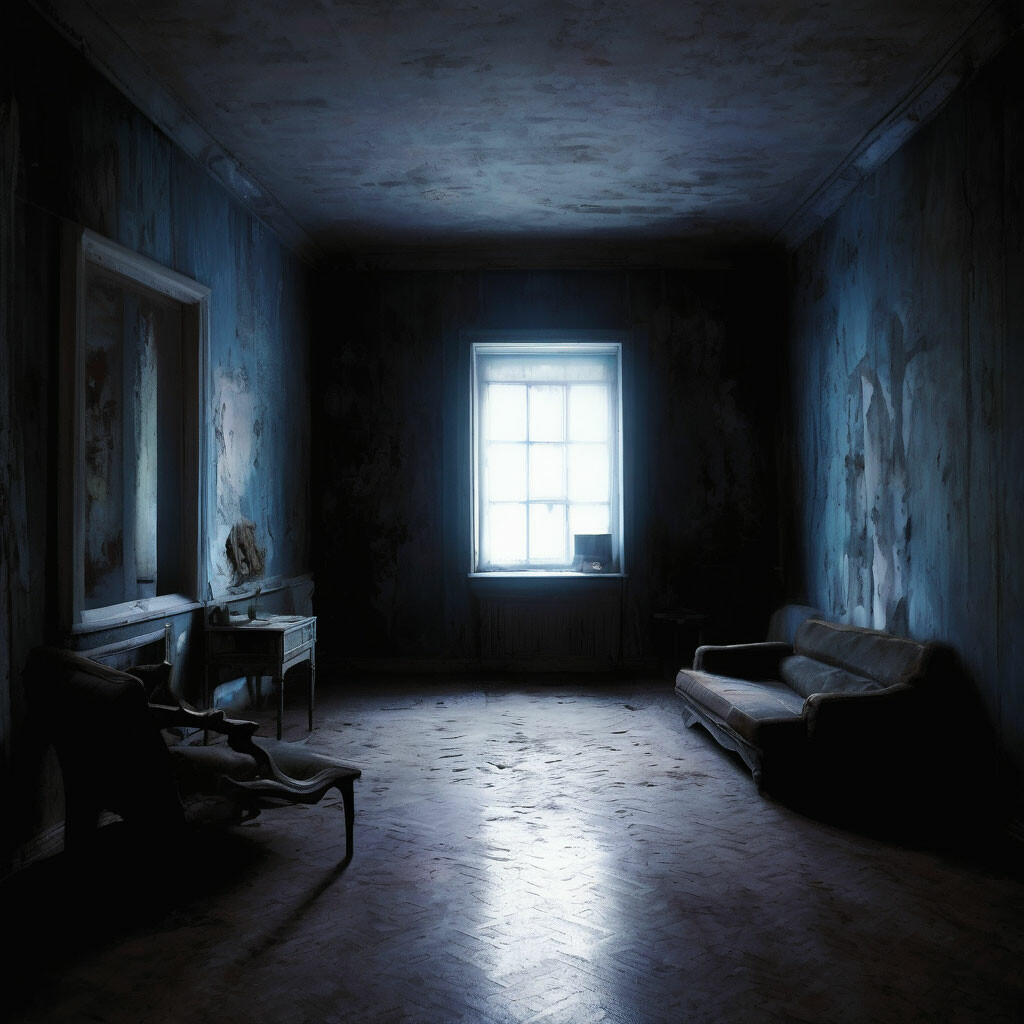 "The sadness-sadness room" — image created in Shedevrum